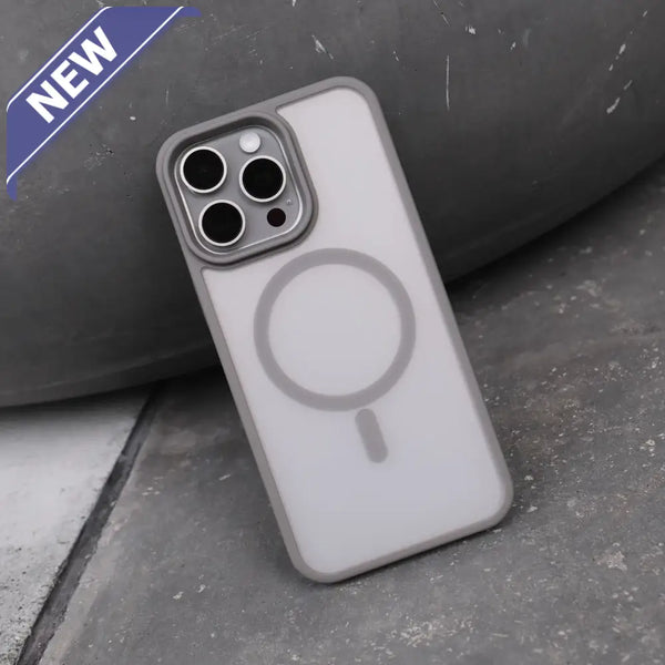 Magsafe Clear back case for iPhone 16 with Natural Titanium Border ...